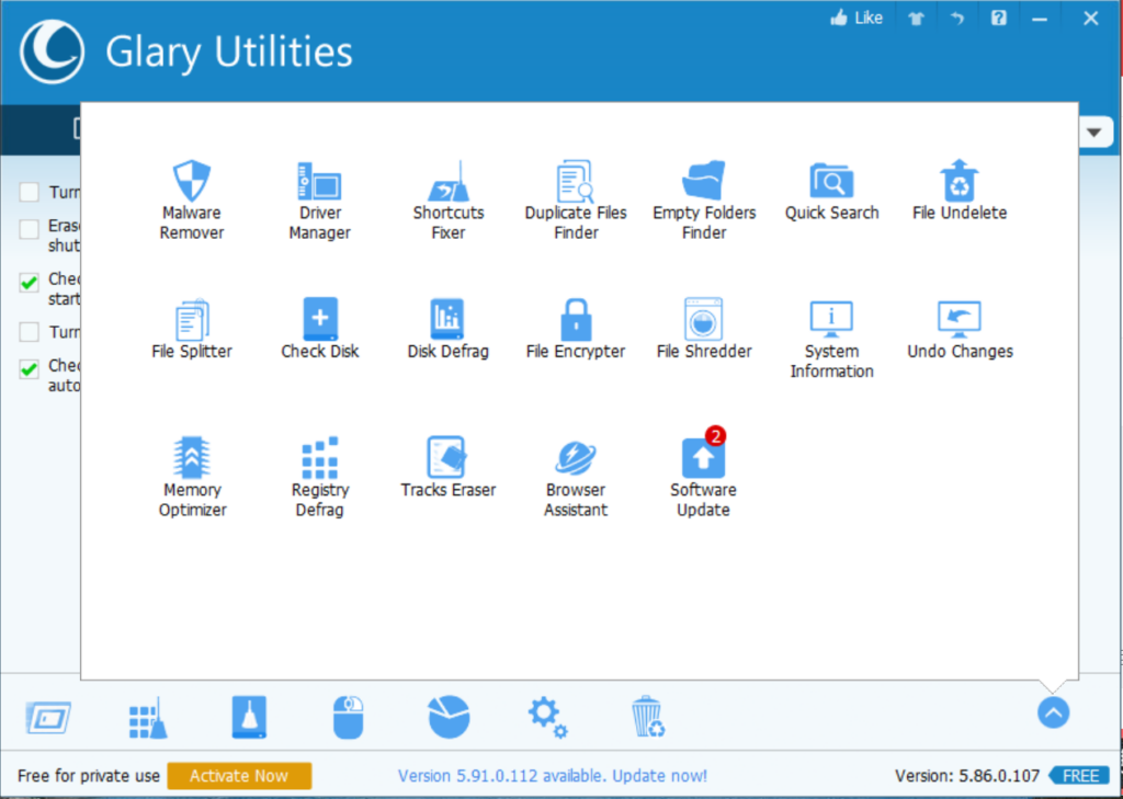 Quick Toolbar – Glarysoft Knowledge Base